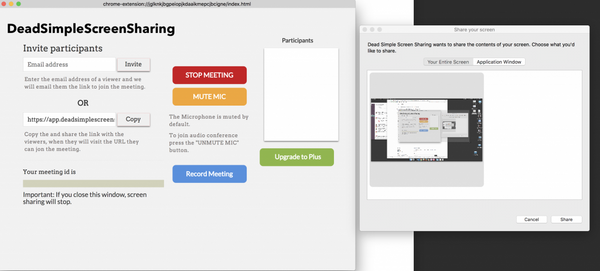 How to do Screen Sharing in Google Chrome ? - Dead Simple Screen Sharing